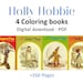 OFFER!! 4 Holly Hobbies Coloring Books, Printable Coloring Book, Things ...