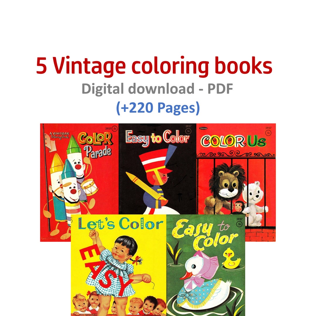 OFFER!! 5 Simple Objects to Color - Books to Color, Coloring Books ...