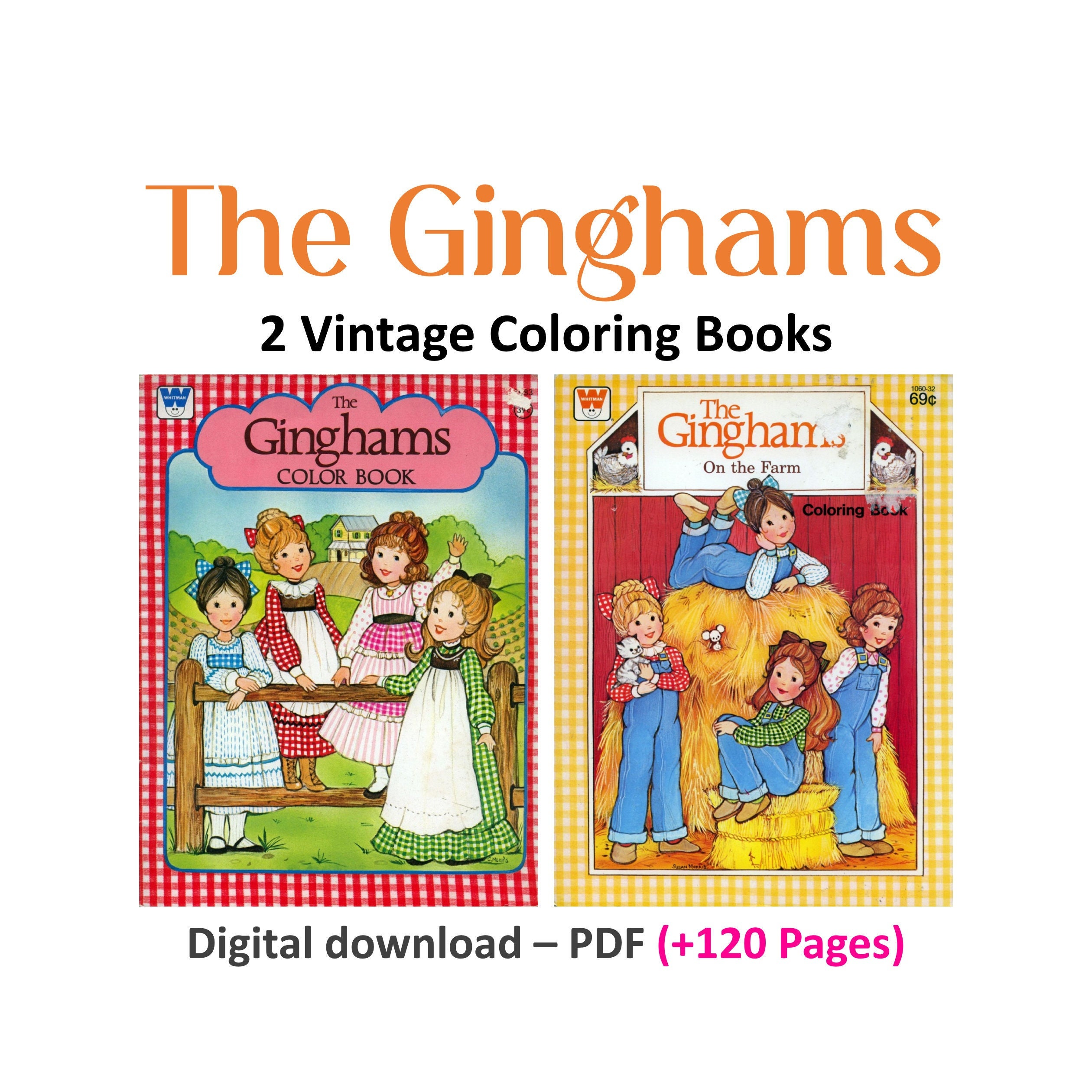 Gingham Girls Coloring Pages The Ginghams Paper Dolls And Coloring