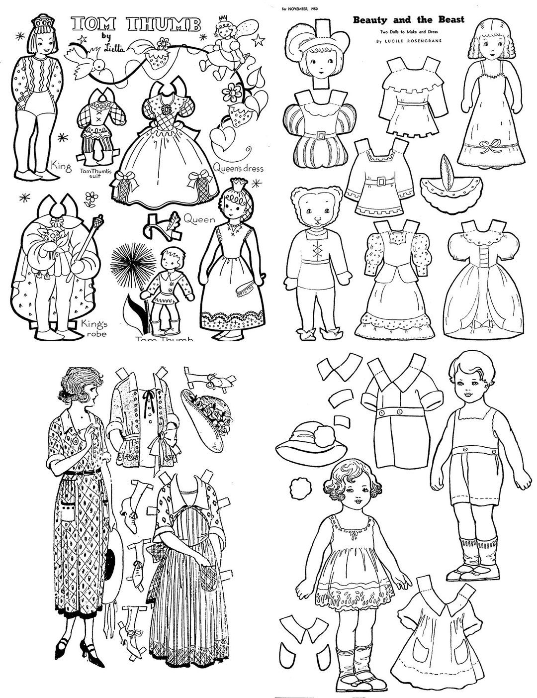 OFFER 300 Vintage Coloring Paper Dolls And Clothes Barbie And Others OFFER 300 Vintage Coloring Paper Dolls And Clothes Barbie And Others