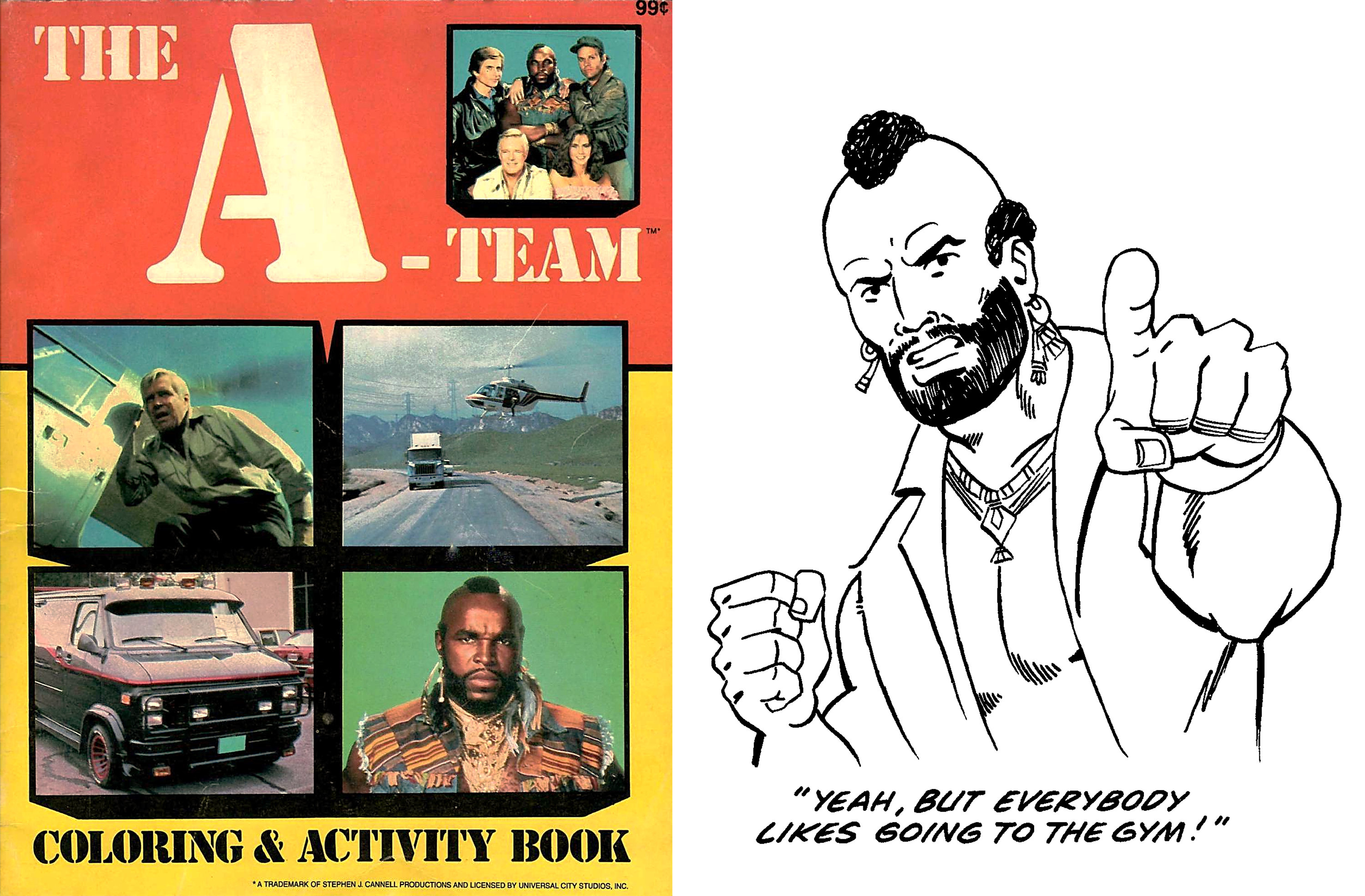The A-TEAM Vintage Coloring and Activity Book Printable - Etsy