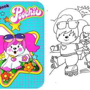 OFFER!! 2 Poochie Coloring Book and Paper Dolls Instant Download, PDF ...