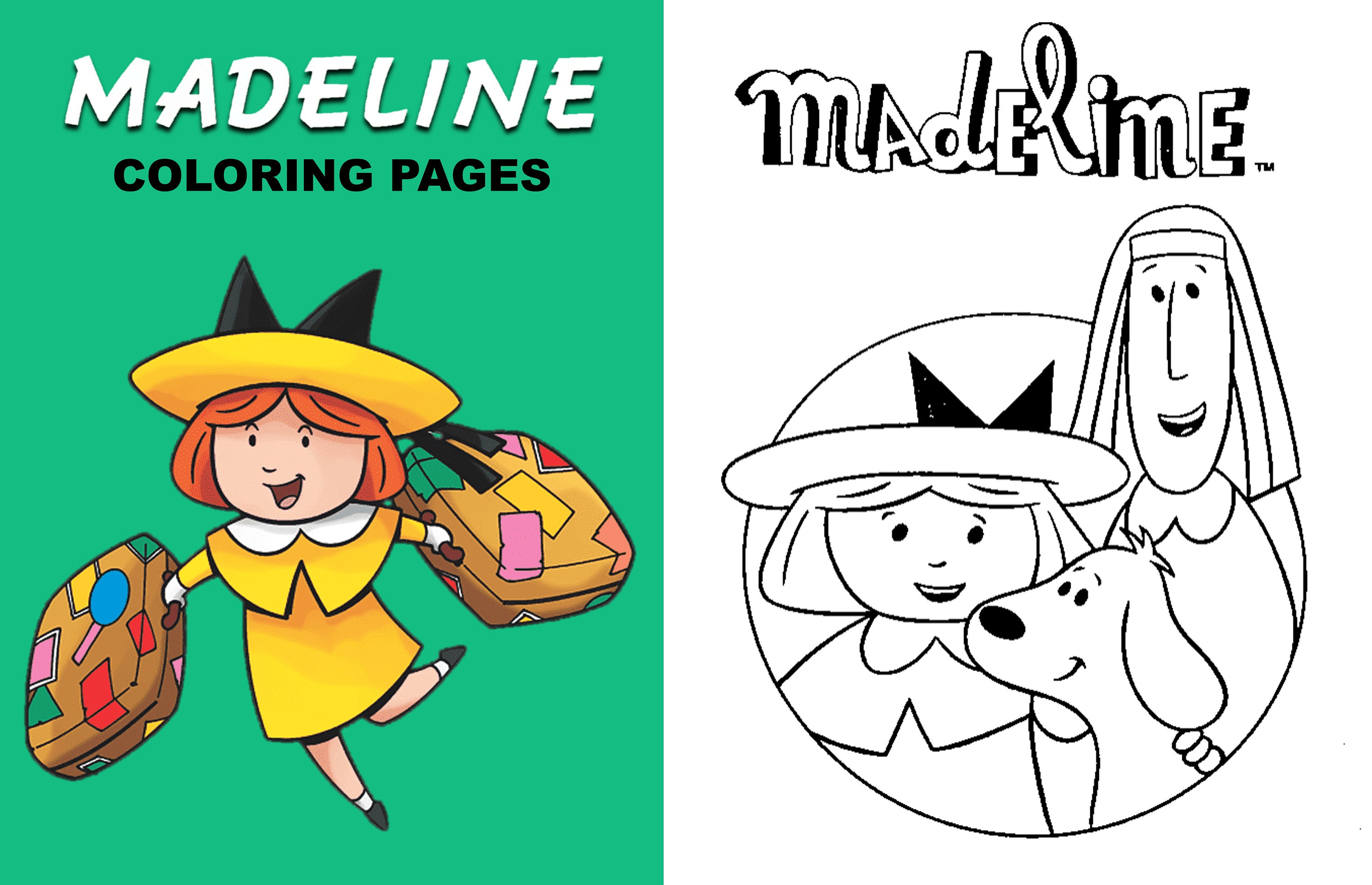 OFFER 3 Madeline Paper Dolls and Coloring Pages Instant Download, PDF ...