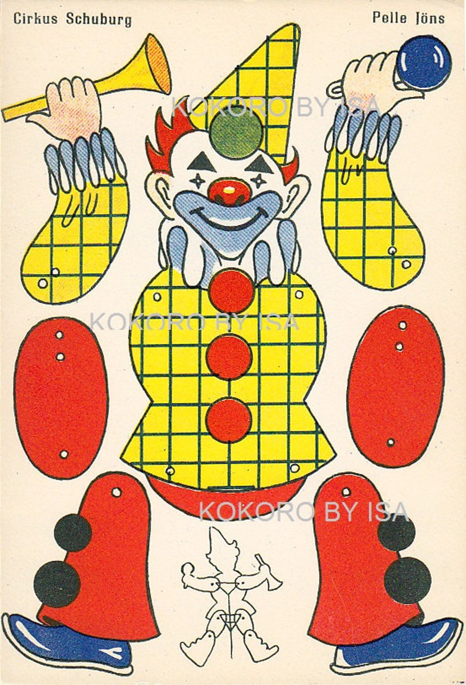 14 Paper Puppets, Paper Dolls, Vintage Paper Dolls, Ebook Pattern ...