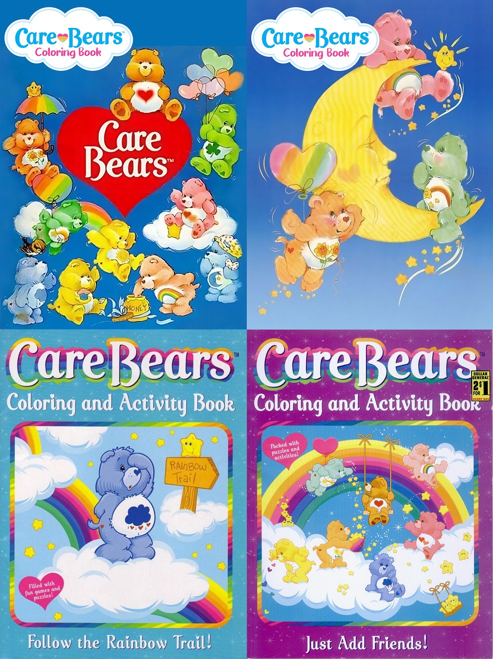 OFFER 4 Care Bears Coloring Books Instant Download PDF - Etsy