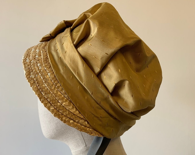 Regency Georgian Bonnet Jane Austen Gold Straw Silk - Etsy