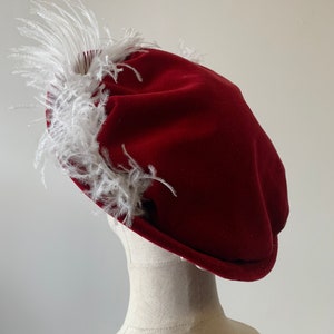 Red Velvet Tudor Hat - Etsy