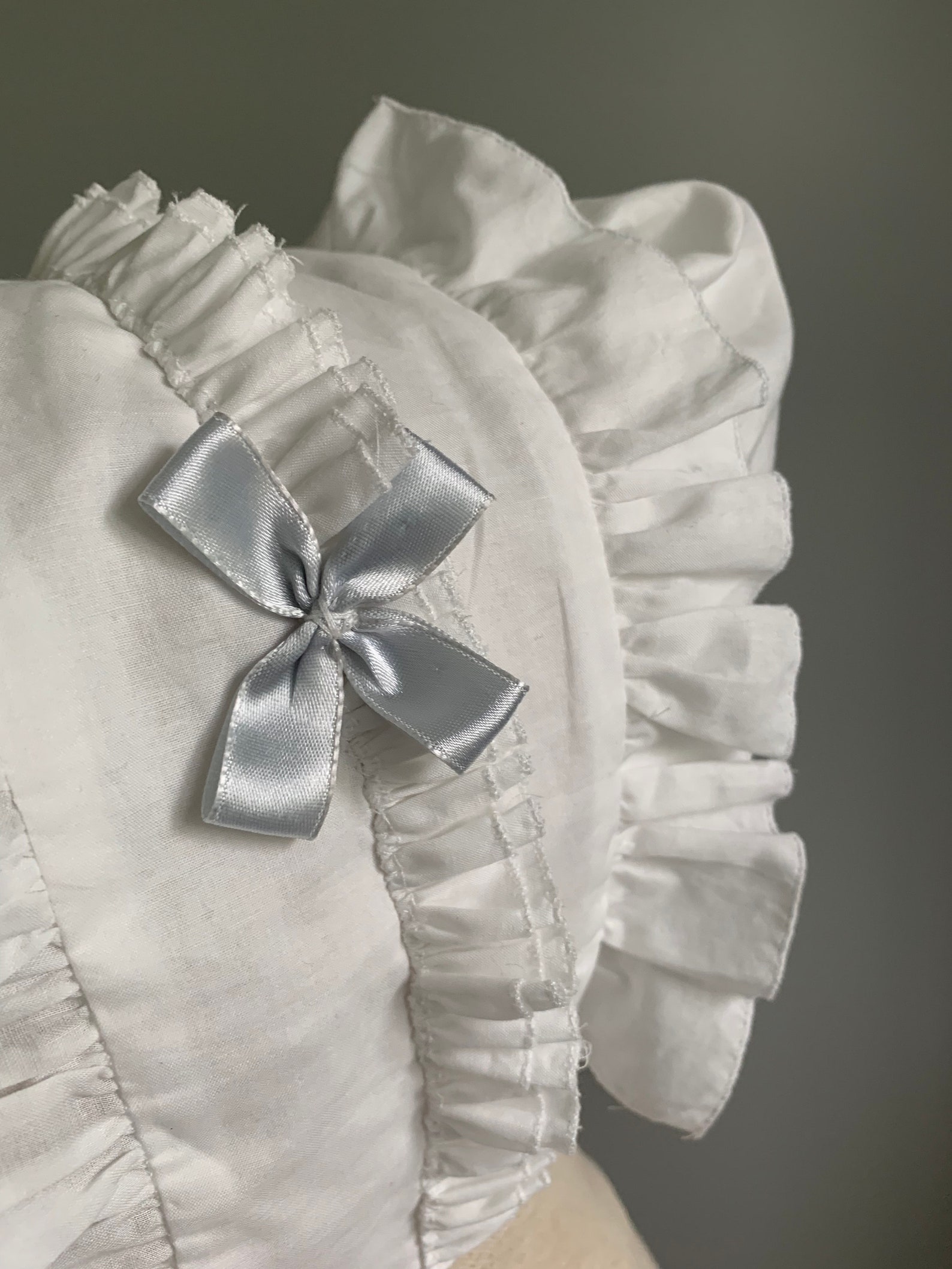 Regency Georgian Victorian Cotton Frilly Cap Bonnet - Etsy