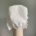 Regency Georgian Victorian Cotton Frilly Cap Bonnet - Etsy