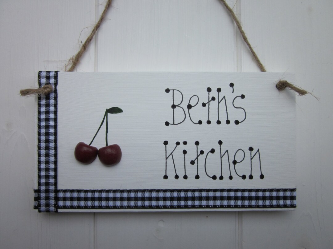 Rockabilly Kitchen Door Sign Plaque Chic Shabby Country Style - Etsy UK