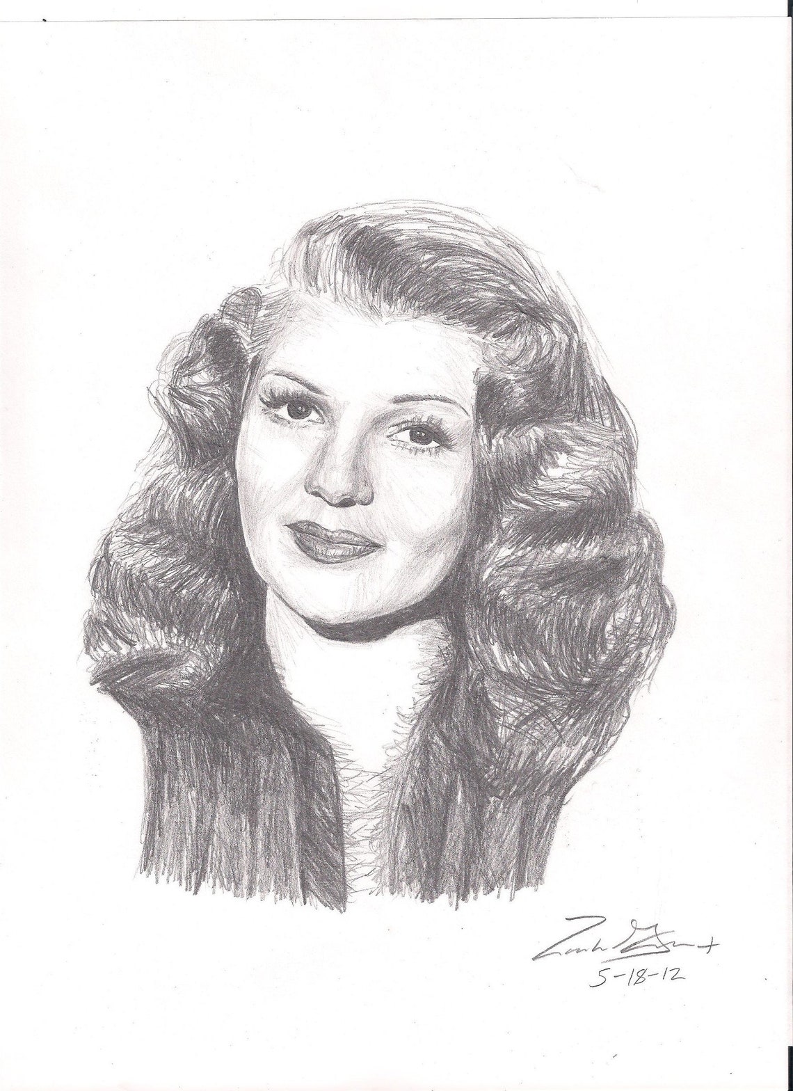 Custom Original 8x10 Pencil Drawing - Etsy