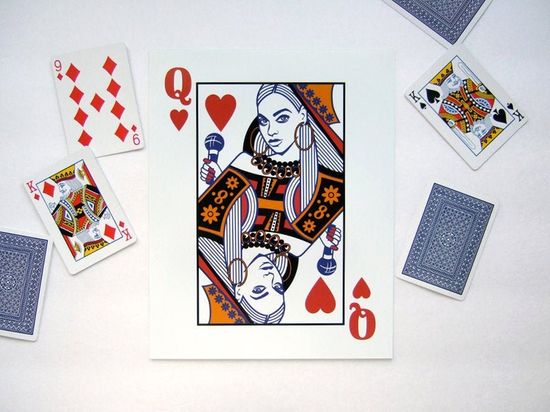 Bey Poster, Playing Card Print Wall Art, Best Friend Gifts - Etsy