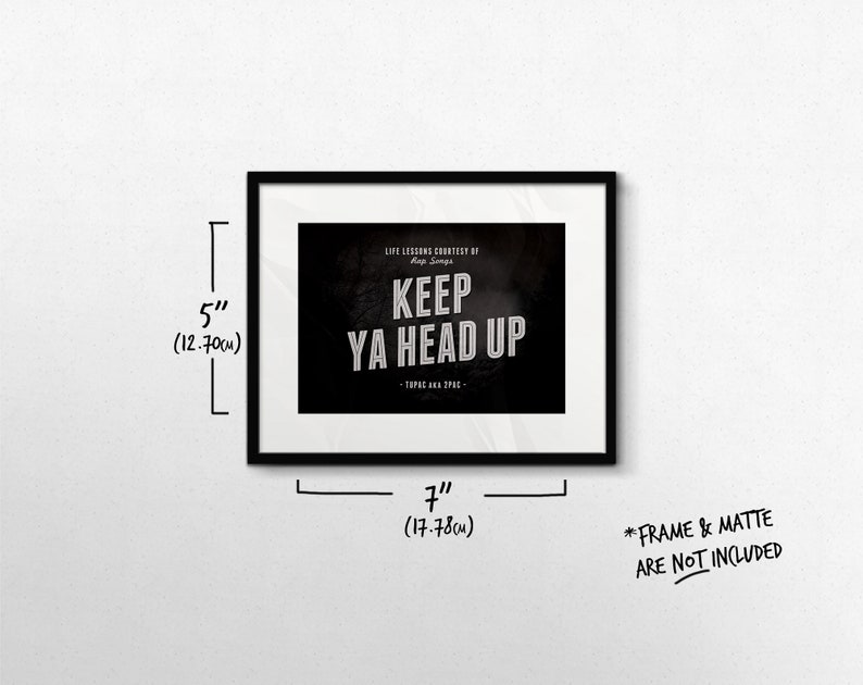 Rap Art 2pac Poster Inspirational Office Quote Print Gift | Etsy