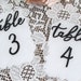 Wedding Table Numbers With Stands, Self Standing Table Numbers, Acrylic ...