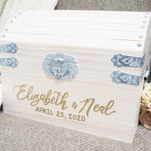 Personalized Wedding Card Box Wedding Card Box With Slot - Etsy