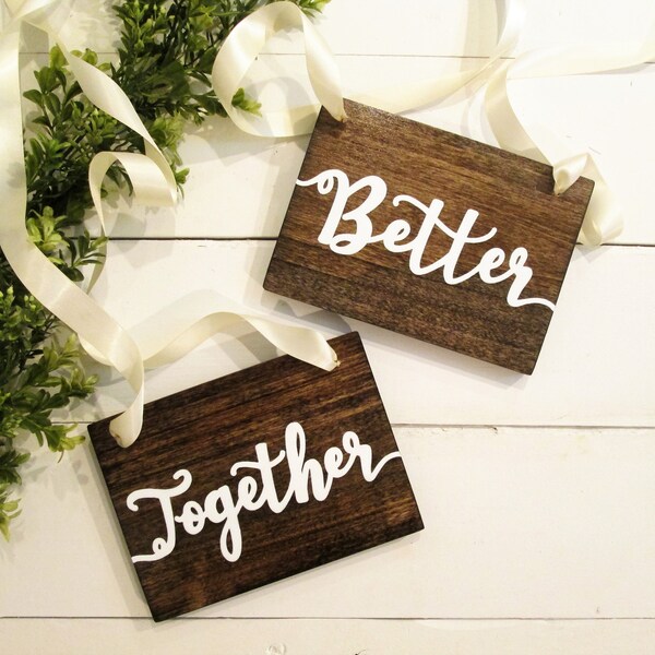 Better Together Chair Sign - Etsy