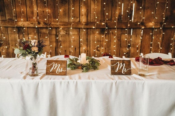 Rustic Wedding Head Table