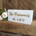 Personalized Wedding Card Box With Last Name and Date Wood - Etsy