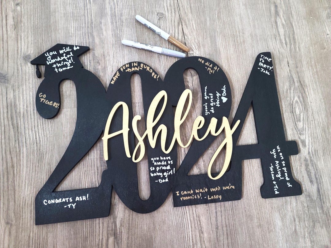 Custom Grad Name Sign, Graduation Party Centerpiece, Personalized Grad ...