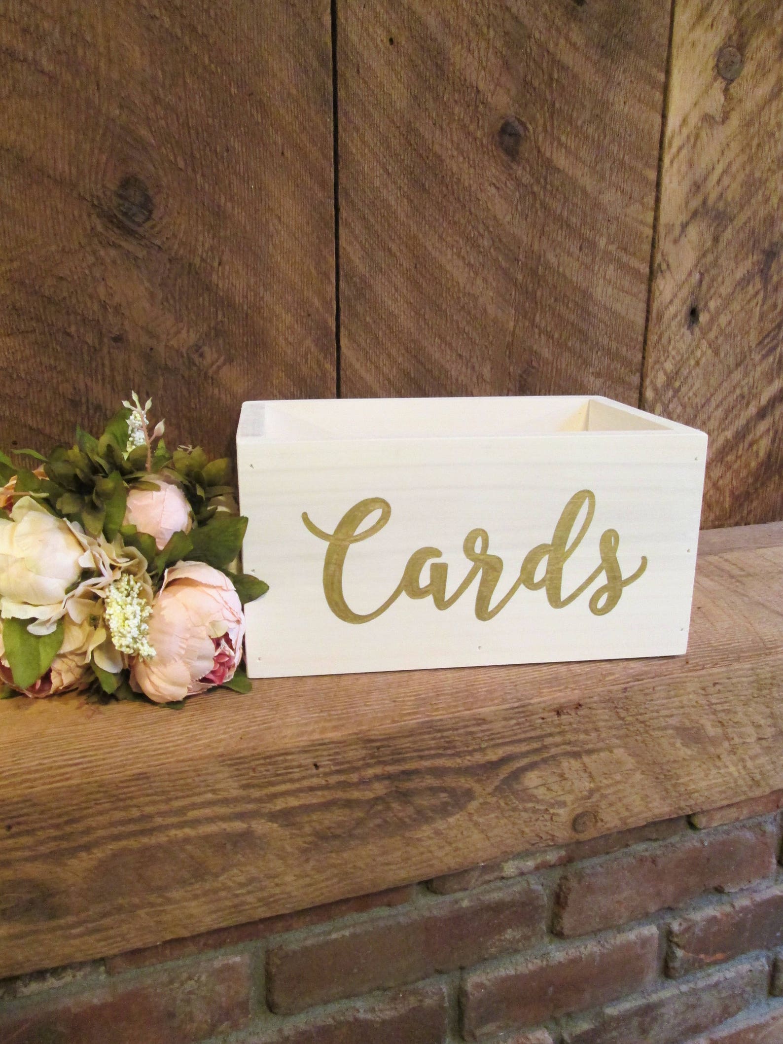 Rustic Wooden Cards Box Wedding Card Holder Baby Shower - Etsy
