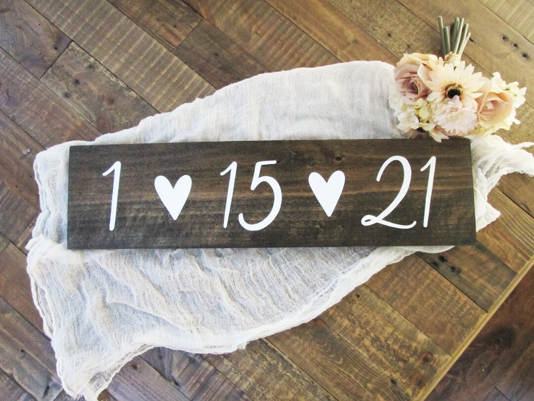 Save the Date Sign, Custom Date Sign for Engagement Photos, Photo Prop ...