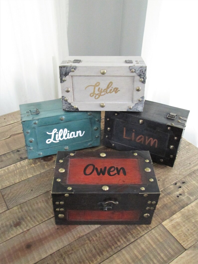 Personalized Wood Keepsake Chest Time Capsule Box Memory - Etsy