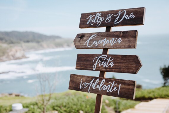 Personalized Directional Wedding Signs