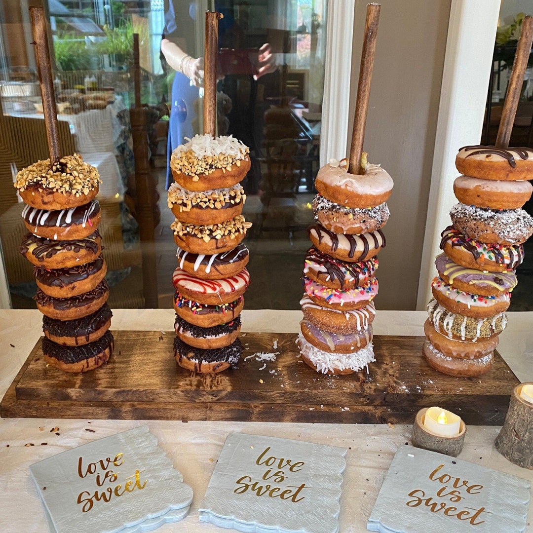 Donut Bar Display Stand Holds 11-66 Donuts, Custom Colors, Donut Holder ...