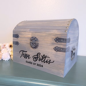 Personalized Card Chest With Slot, Wedding Card Trunk, Wedding Card Box ...