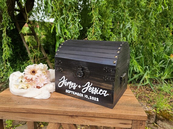Wooden Tree Trunk Wedding Card Holder JUXYES Vintage Wedding Card Box