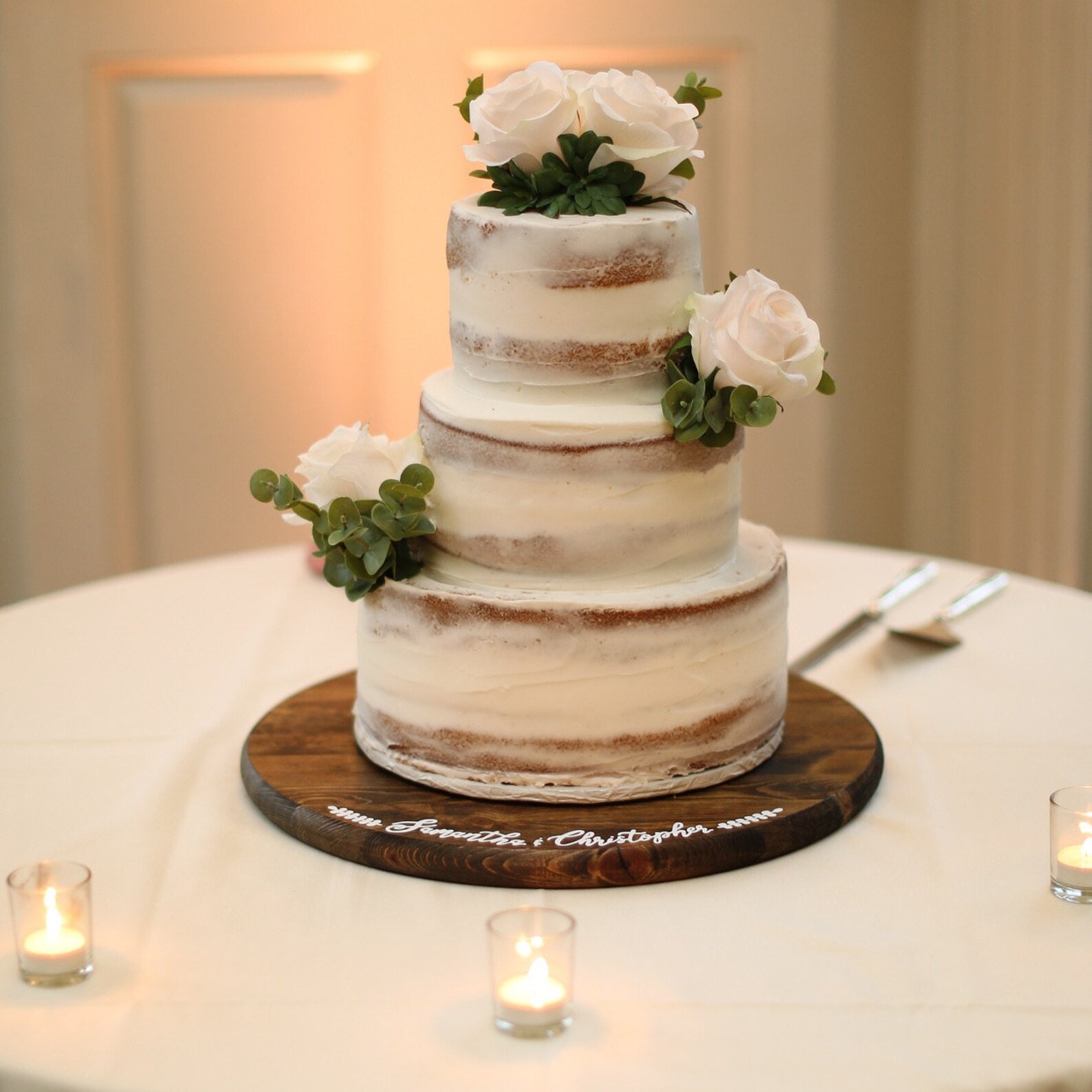 18 Personalized Round Wood Cake Stand Dessert Table - Etsy