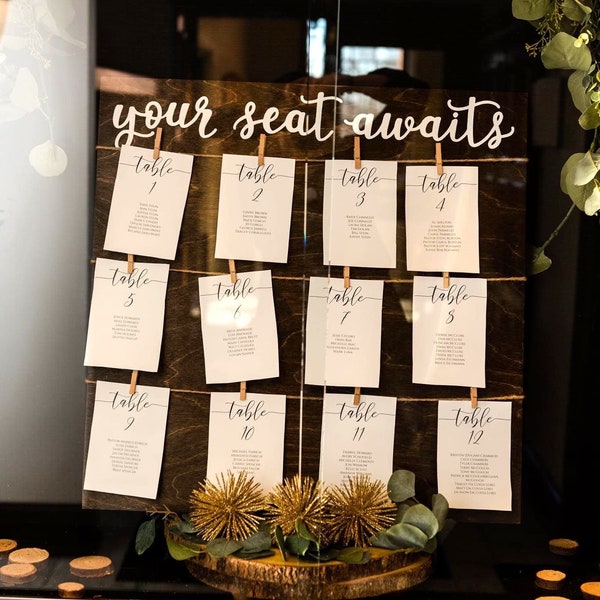 Escort Cards Sign - Etsy