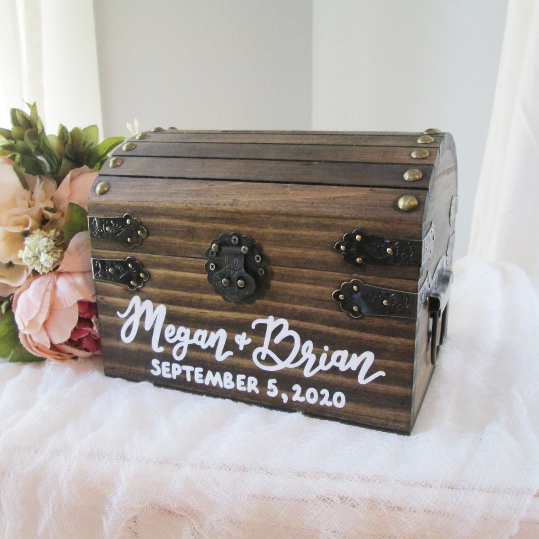 Wedding Money Box, Honeymoon Fund Box, Rustic Wedding Decor, Bridal ...