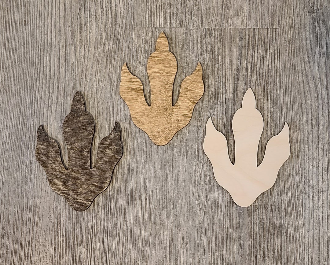 Dinosaur Track, Wooden Dinosaur Footprints, Kids Nursery Room Decor ...
