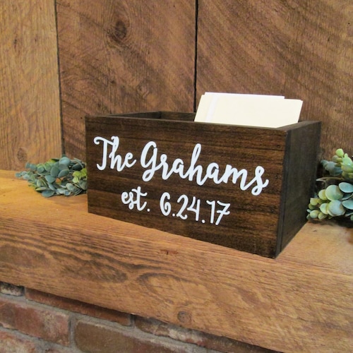 office decor wedding card box Personalized card box farmhouse decor ...