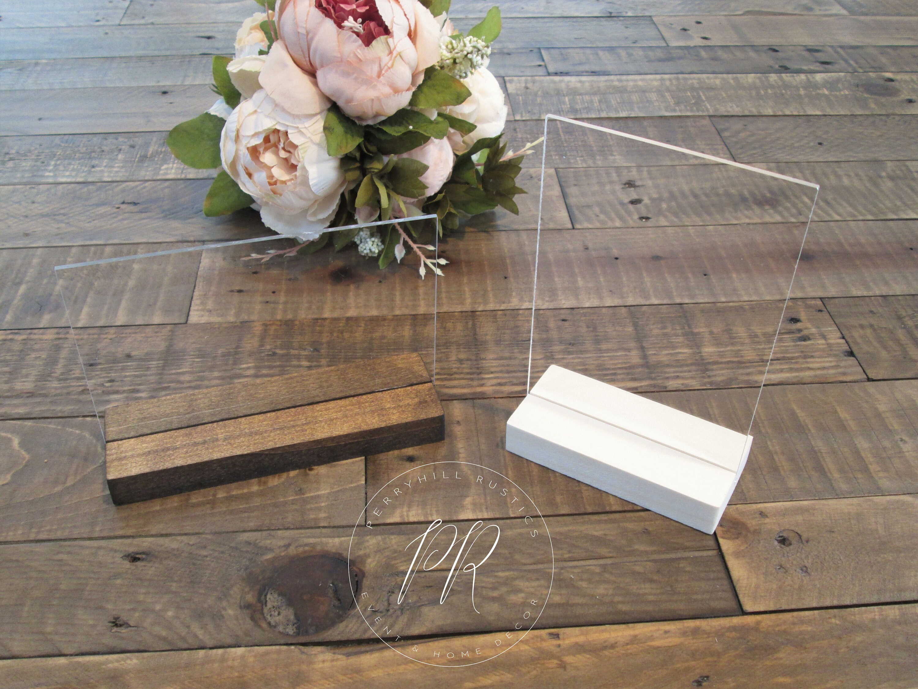 Blank Acrylic Signs With Stands DIY Wedding Decor DIY | Etsy