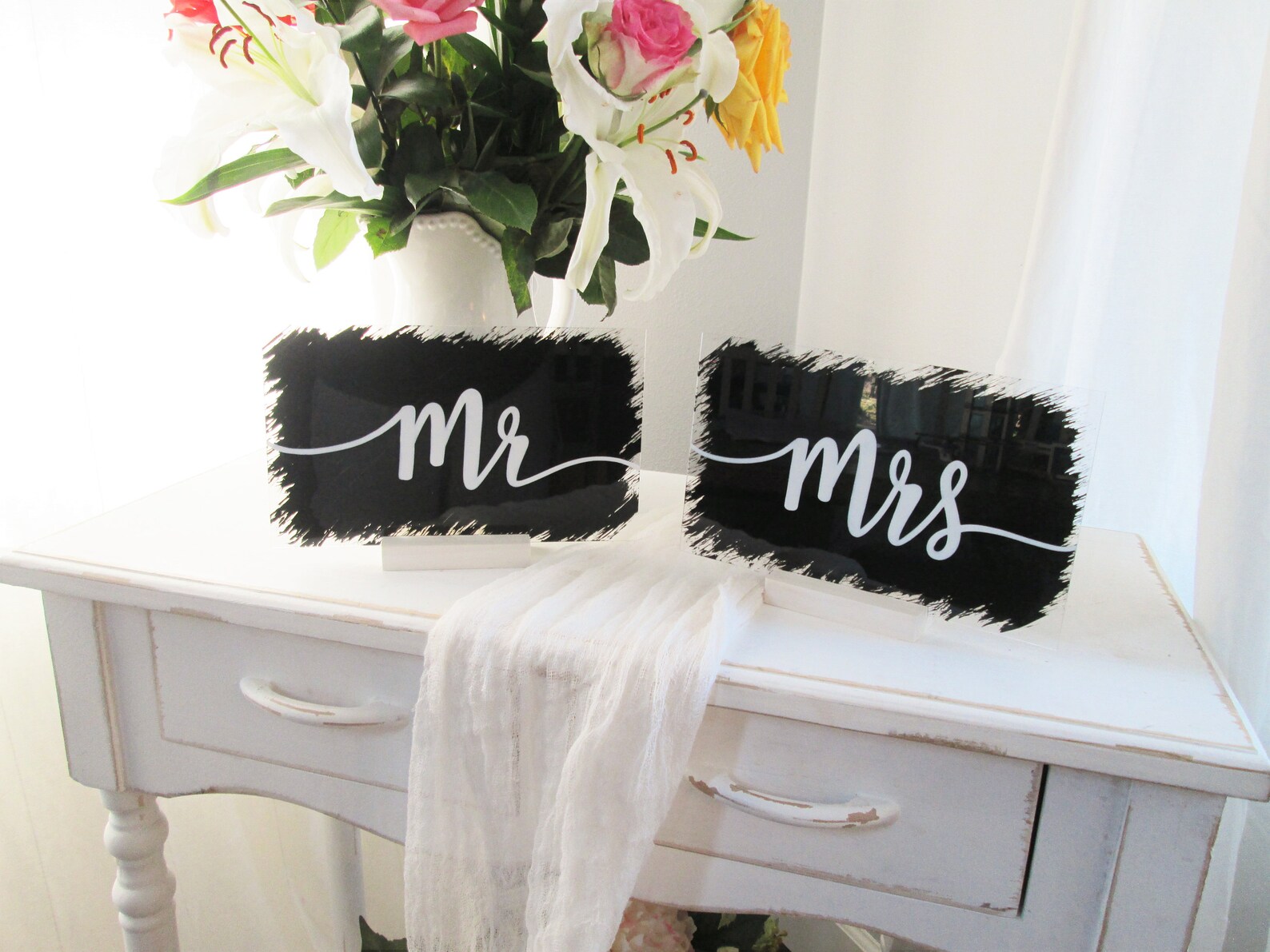 Acrylic Wedding Signs Sweetheart Table Signs Acrylic Mr and - Etsy