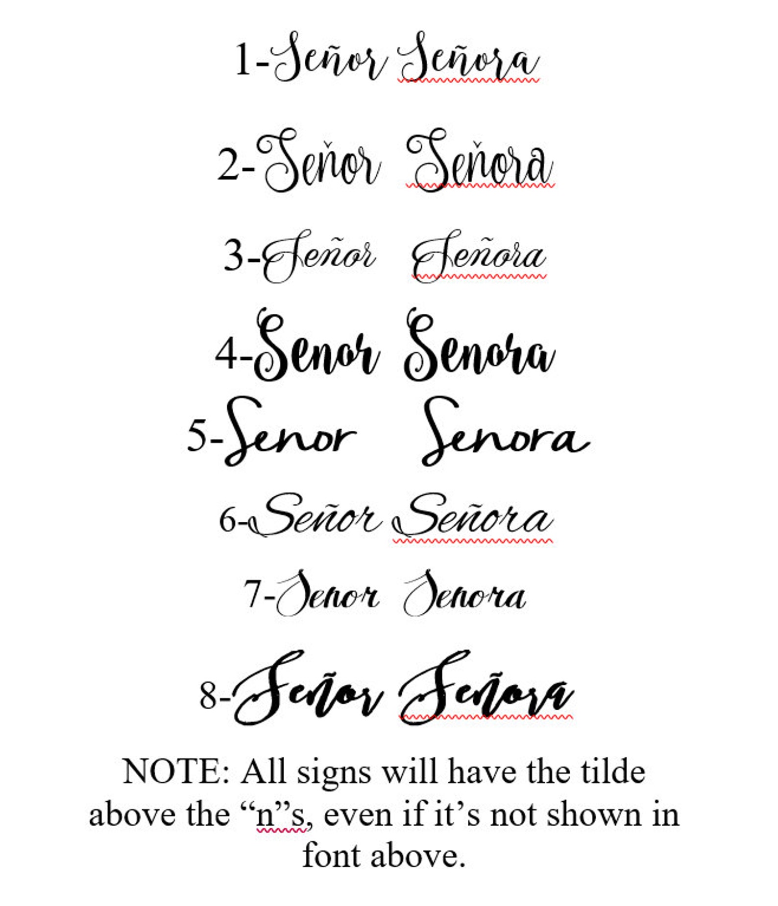 Señor & Señora Wood Hanging Wedding Chair Signs Spanish or | Etsy