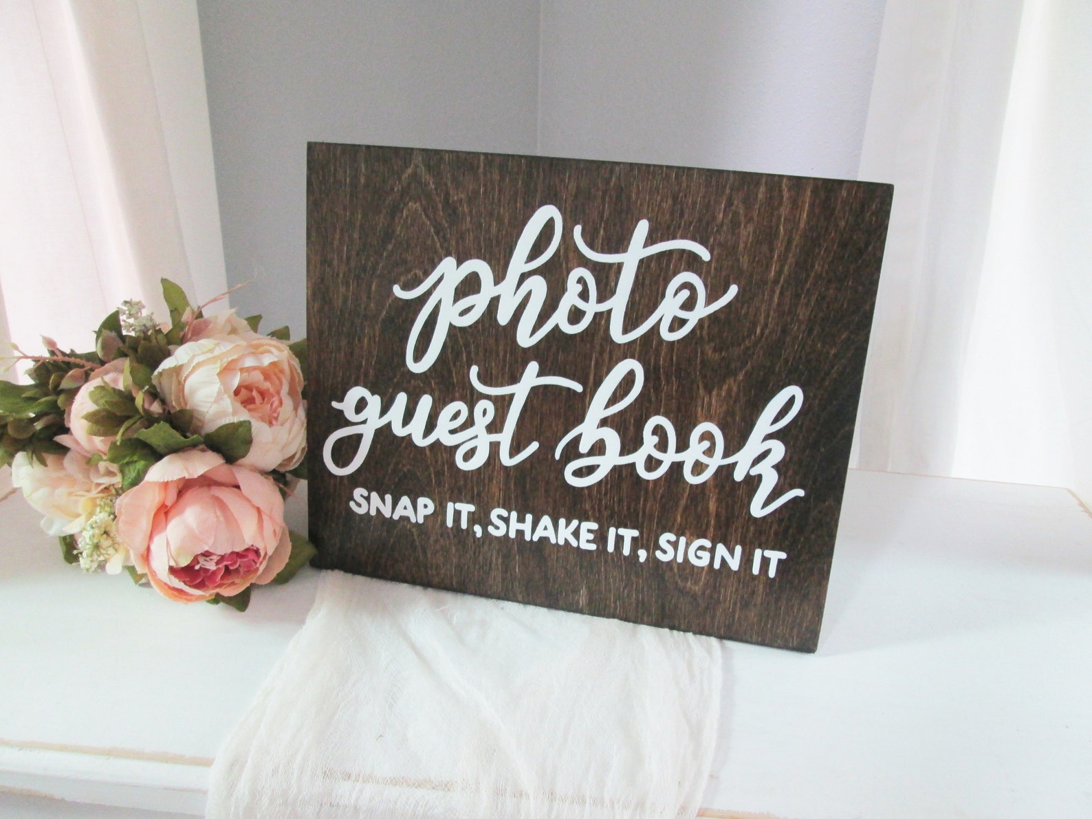 Snap It Shake It Sign It Photo Poloroid Guest Book Sign Hand - Etsy