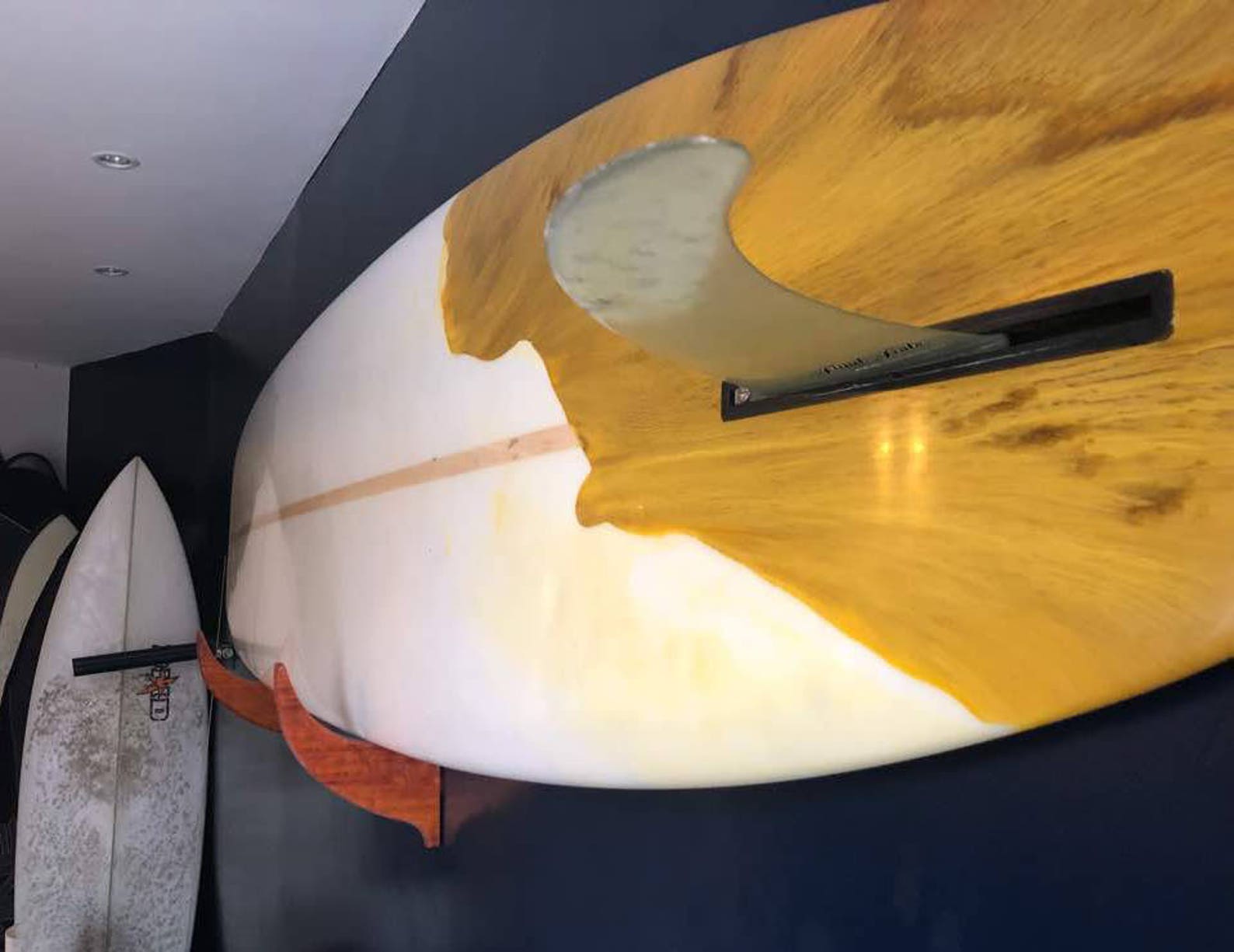 Set of Two Surfboard Rack Wooden Surfboard Rack Wall Rack - Etsy