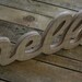 HELLO Wooden Sign Home Decor Word Art Handwrittencursive - Etsy