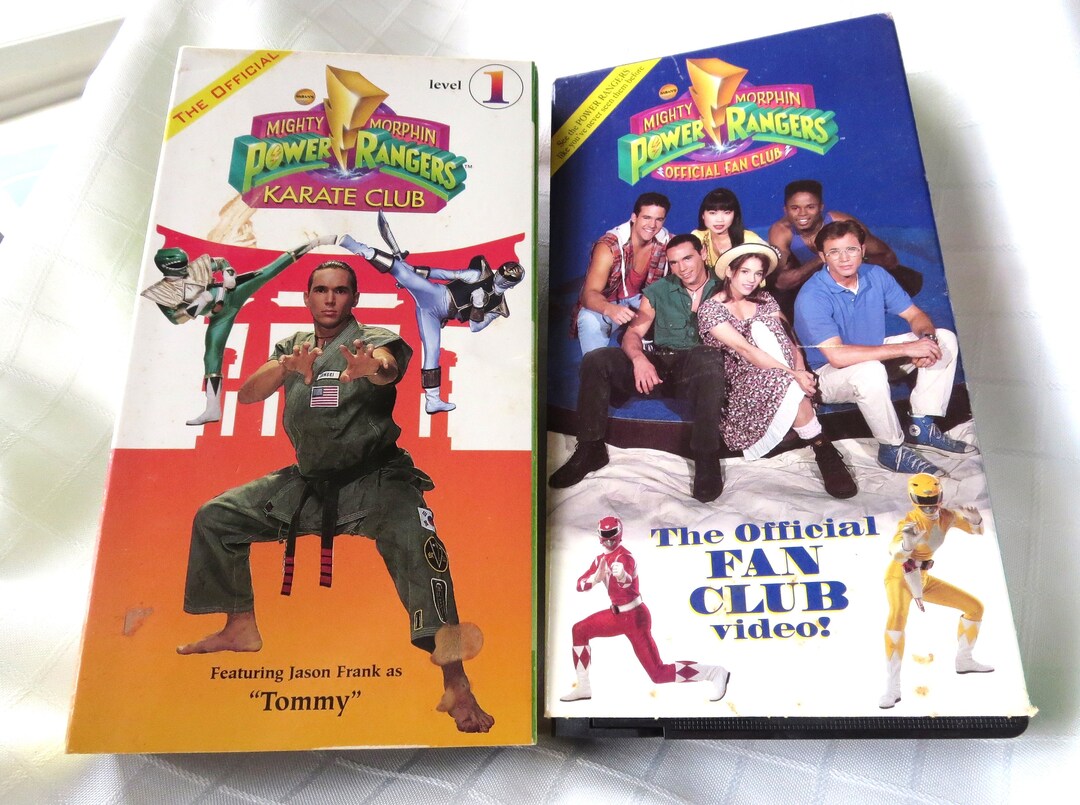 Vintage Power Rangers VHS Tapes Set of 2 Karate Club and the Original ...