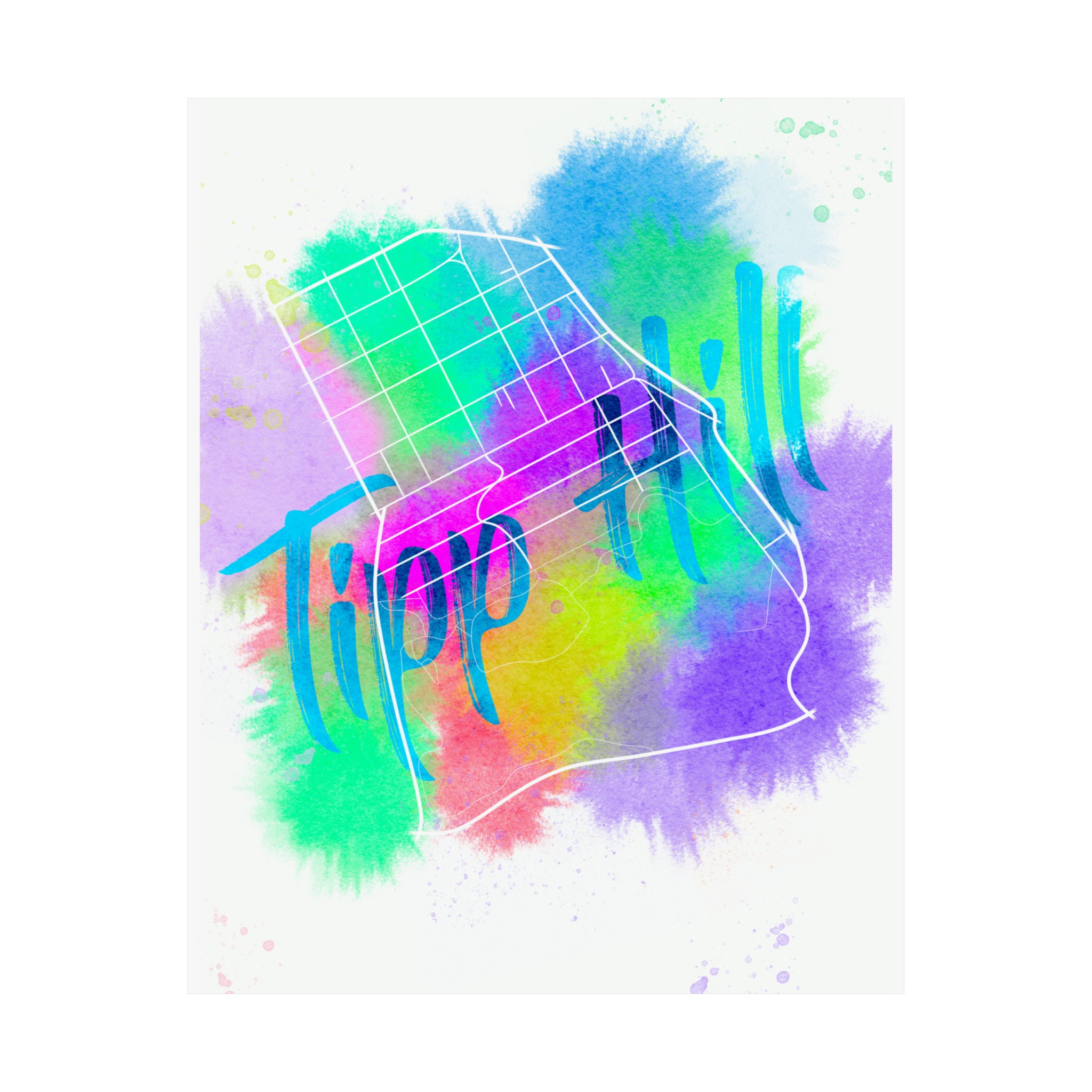 Tipperary Hill Map Matte Vertical Posters - Etsy