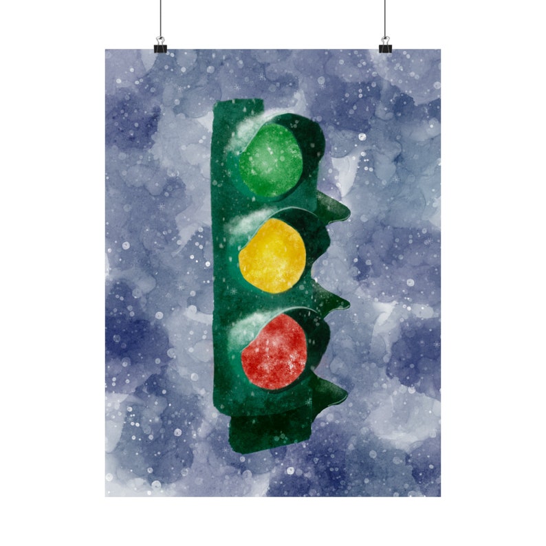 Tipperary Hill Upside-down Traffic Light Matte Vertical Posters - Etsy