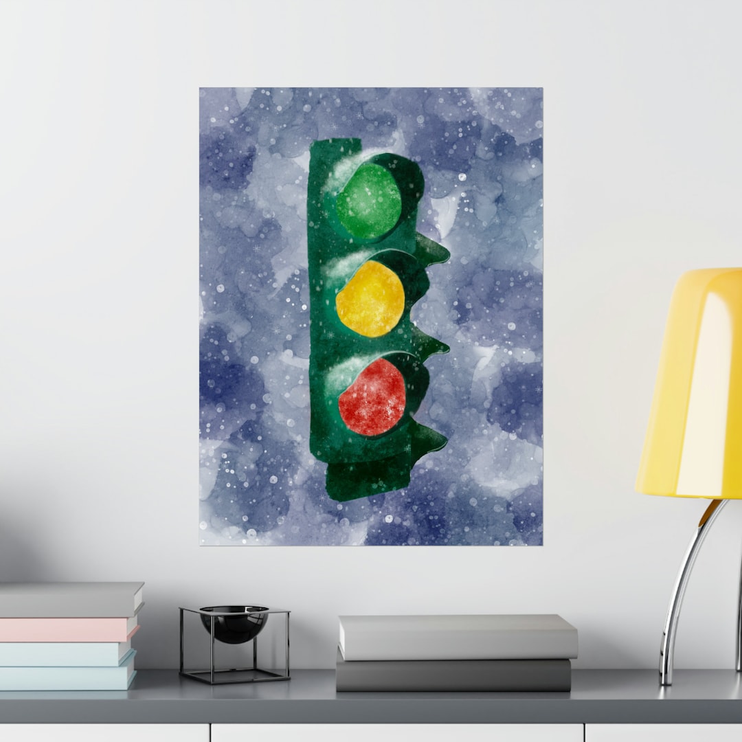 Tipperary Hill Upside-down Traffic Light Matte Vertical Posters - Etsy
