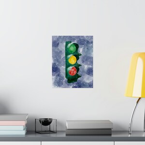 Tipperary Hill Upside-down Traffic Light Matte Vertical Posters - Etsy