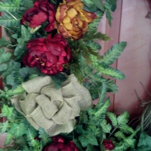 FREE SHIPPING, EXTRA Large, Beautiful, Floral Wreath, Everyday Wreath ...