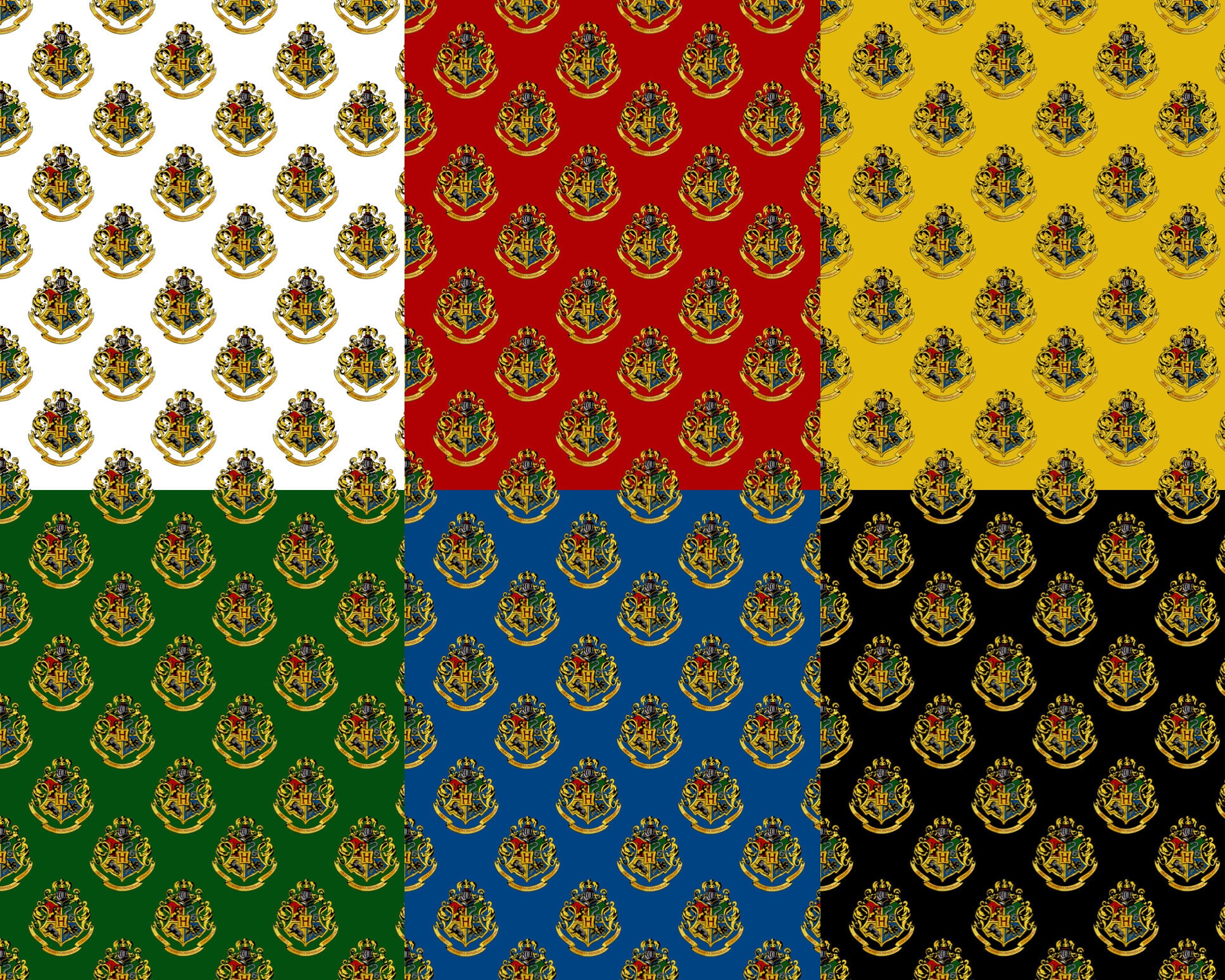 18 HP Hogwarts Seamless Patterns | Scrapbook Pages | Fabric Design ...