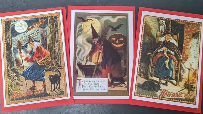 Wise Women Witches Halloween Cards Samhain All Hallow's | Etsy UK