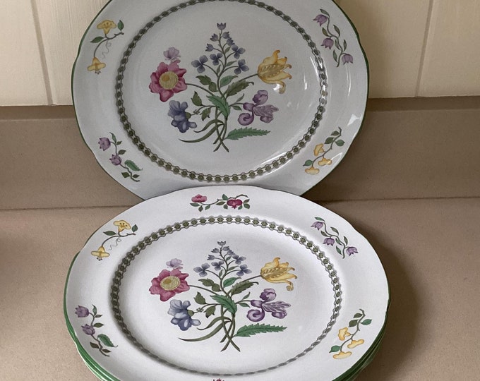 Set of 4 Spode Summer Palace Dinner Plates - Etsy